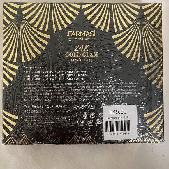 Makeup | Nwt Farmasi 24k Gold Glam Lipstick Set | Poshmark